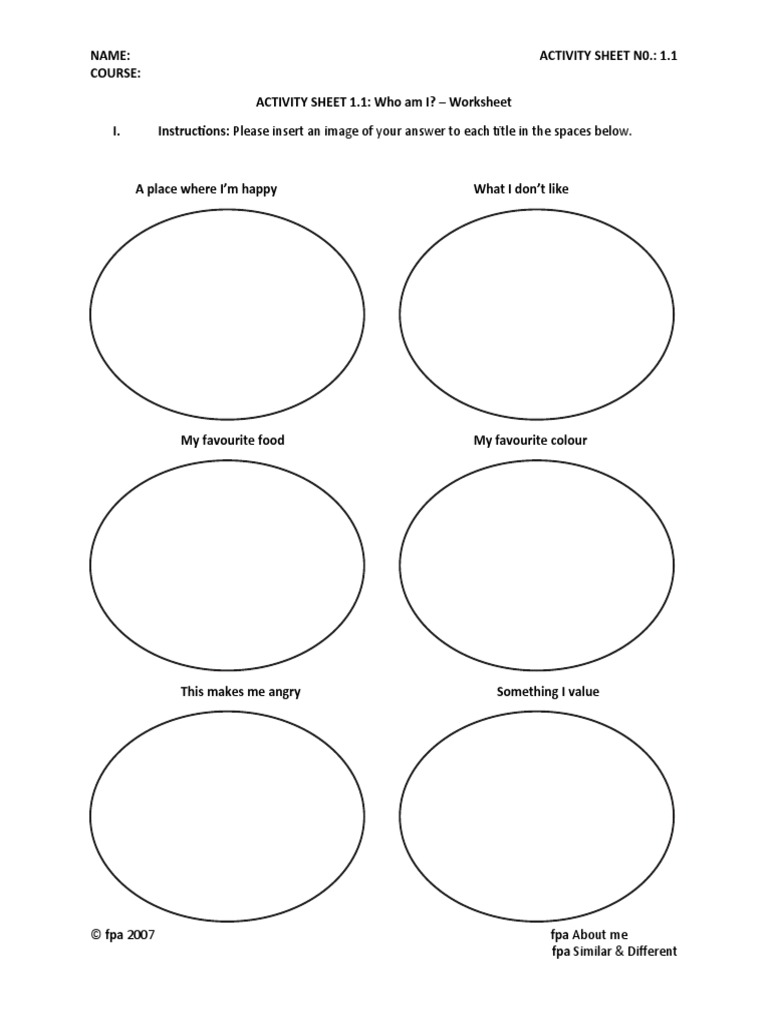 Activity Sheet 1.1 | PDF