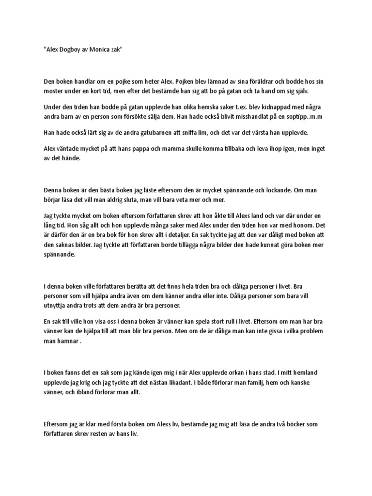 Alex Dogboy Av Monica Zak | PDF