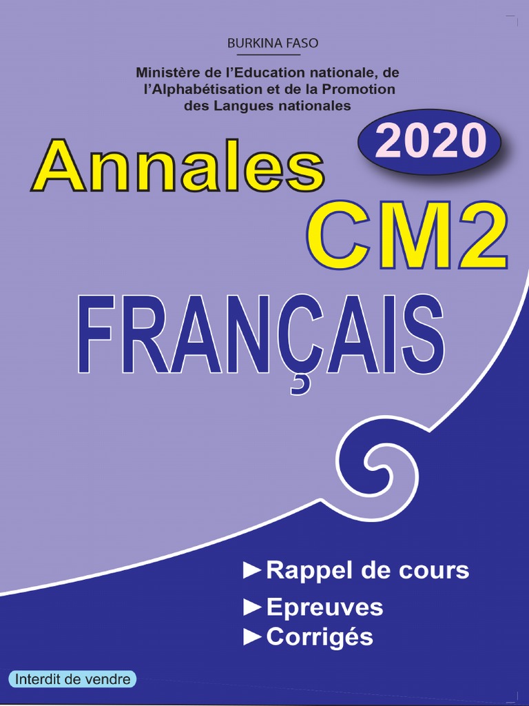 Annales Francais Cm2 | PDF