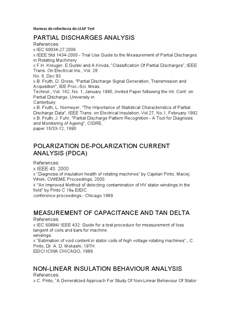 Normas de Referência Do LEAP Test | PDF