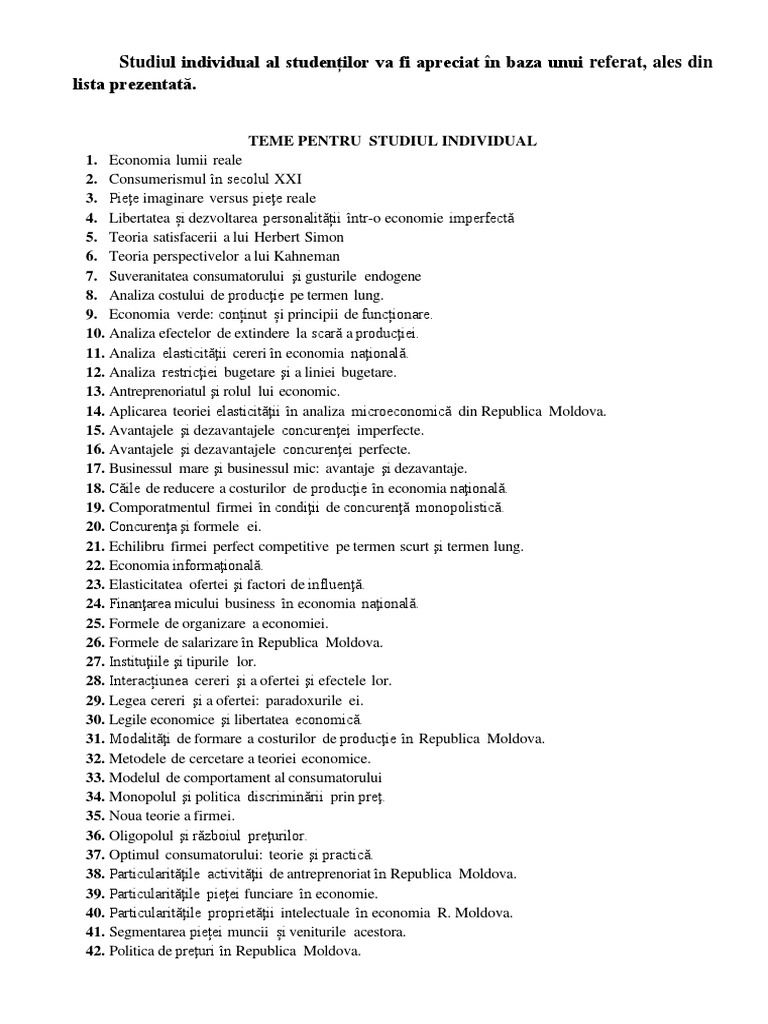 Studiu Individual - TE1 | PDF