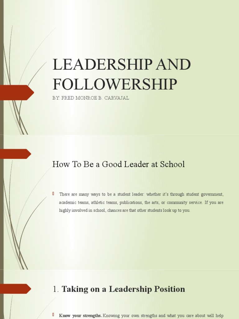 Leadership and Followership | PDF | Leadership | Education Theory