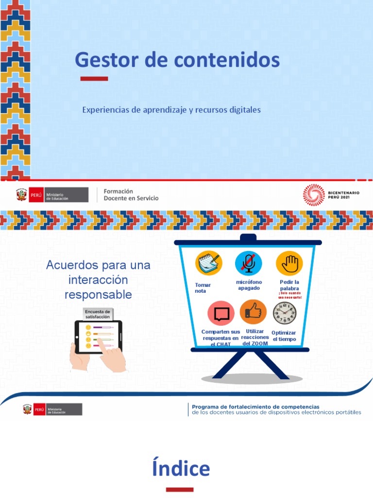 Gestor Contenidos - PPT para Quizizz | PDF | Tableta | Contraseña