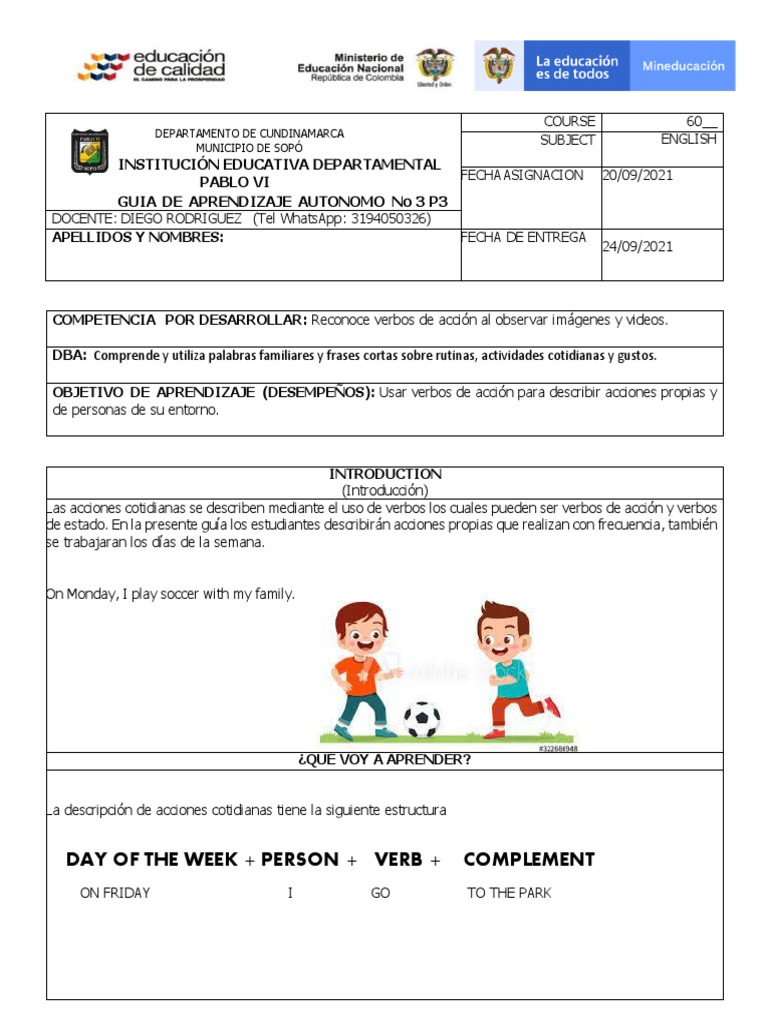 Guide 3 p3 My Daily Routine | PDF