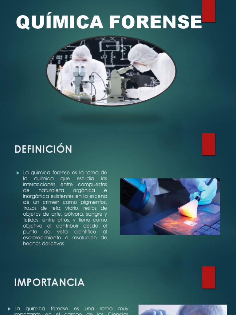 Química Forense | Descargar gratis PDF | Química | Ciencias fisicas
