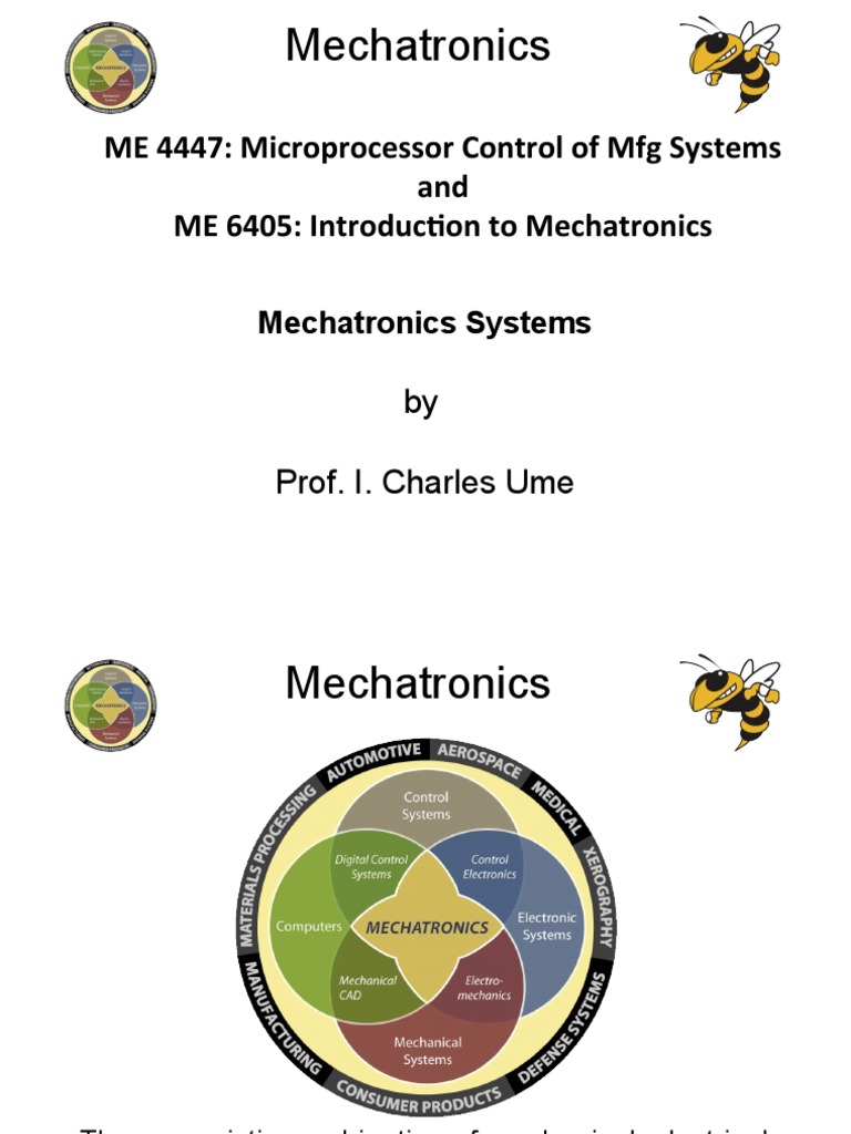 ME 4447: Microprocessor Control of MFG Systems and ME 6405: Introduction To Mechatronics | PDF ...