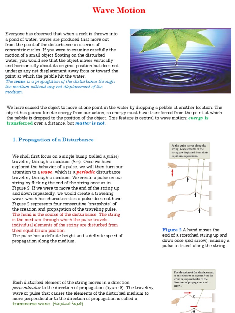 Chap2 - Waves Motion | PDF | Waves | Frequency