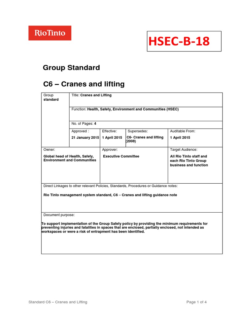 Cranes and Lifting Safety Standards | PDF | Crane (Machine) | Elevator