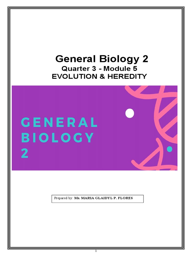 Gen - Biology 2 Module 5 | PDF | Evolution | Biology