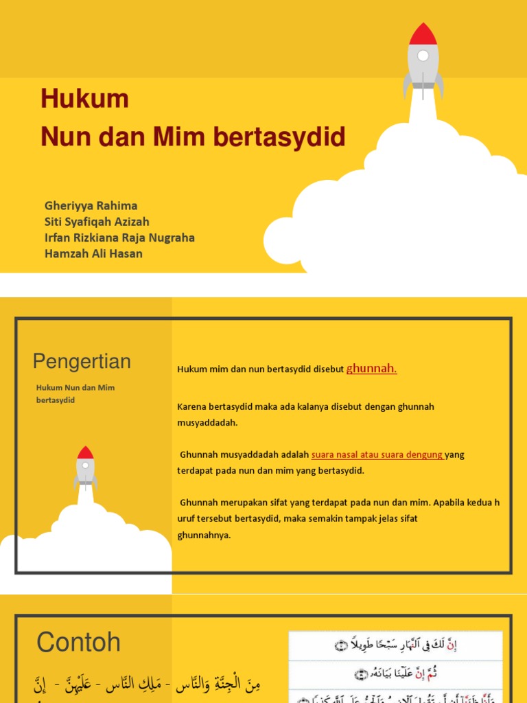 Hukum Ghunnah pada Nun dan Mim Bertasydid | PDF