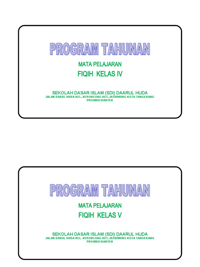 Prota Kls 4 Dan 5 | PDF