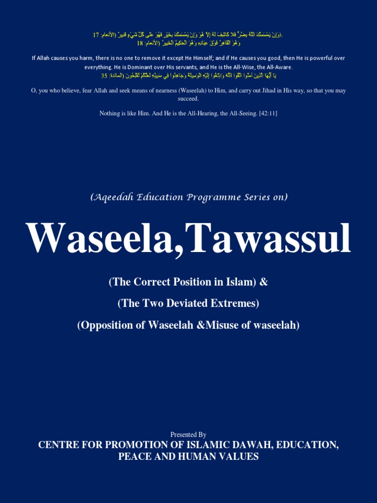 Waseela Tawassul Book | PDF | Hadith | Sunni Islam