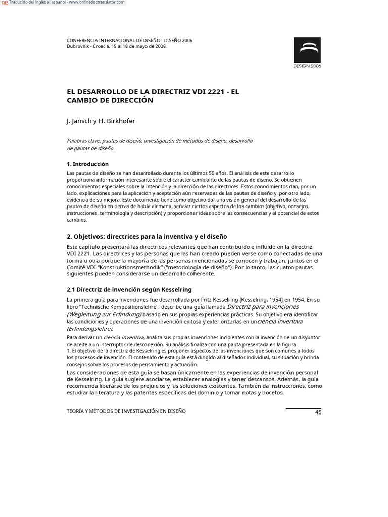 NORMA VDI-2221.en - Es | PDF | Diseño | Ingeniería
