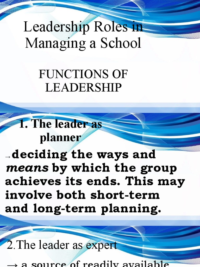 Functions of Leadership | PDF