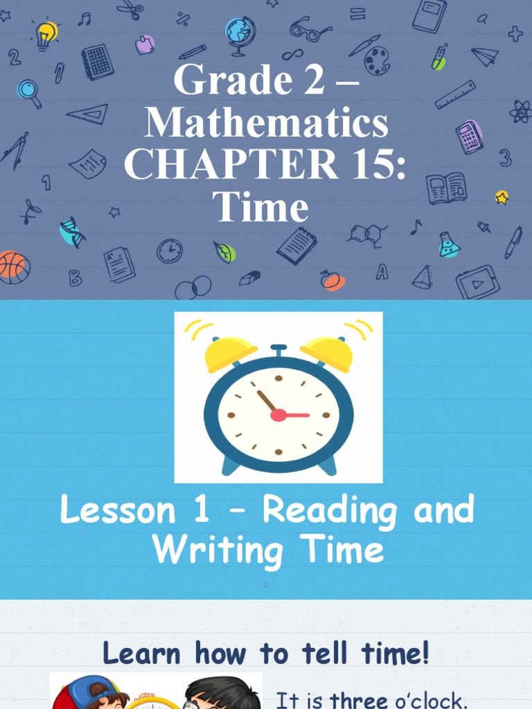 Grade 2 Mathematics: Understanding Time | PDF