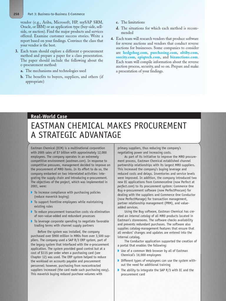 Case Study CH05 | PDF | Procurement | Economies