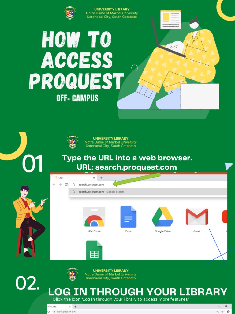How To Access Proquest: Off-Campus | PDF | World Wide Web | Internet & Web
