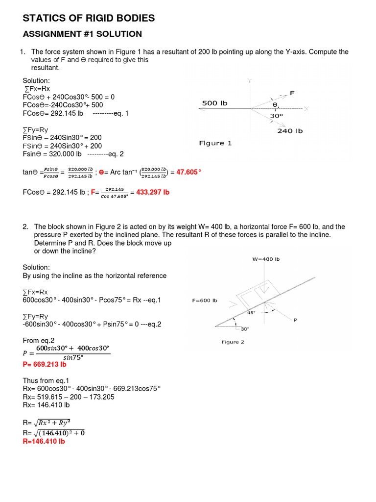 Assignment - 1 Solution | PDF | Physical Quantities | Applied And Interdisciplinary Physics