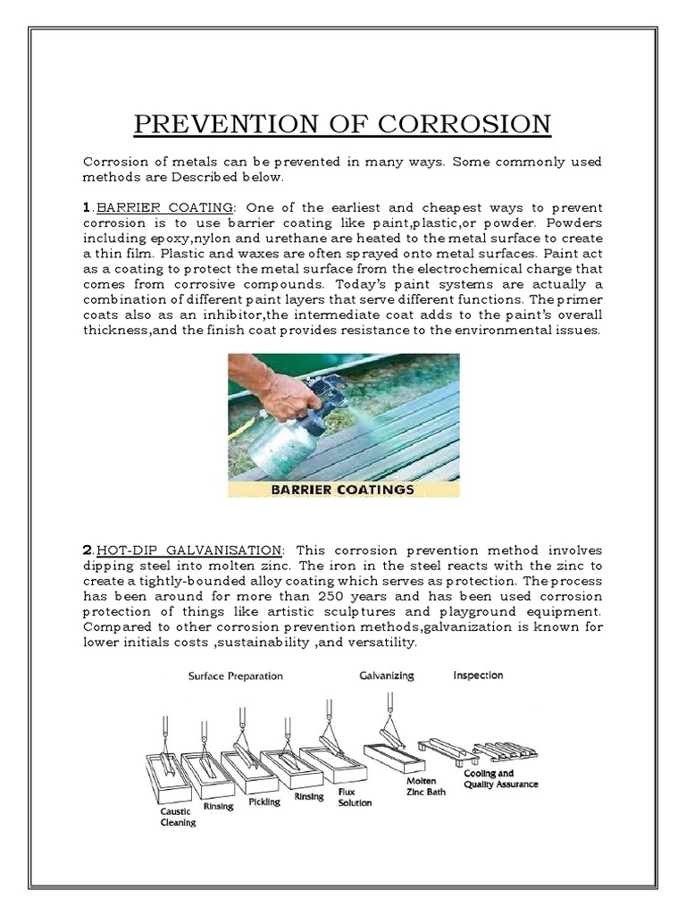 Prevention of Corrosion | PDF