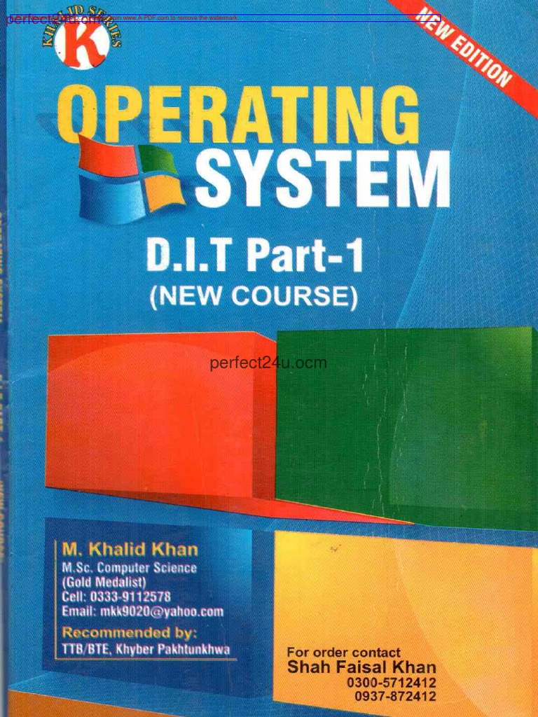 Operating System Dit Part 1book | PDF