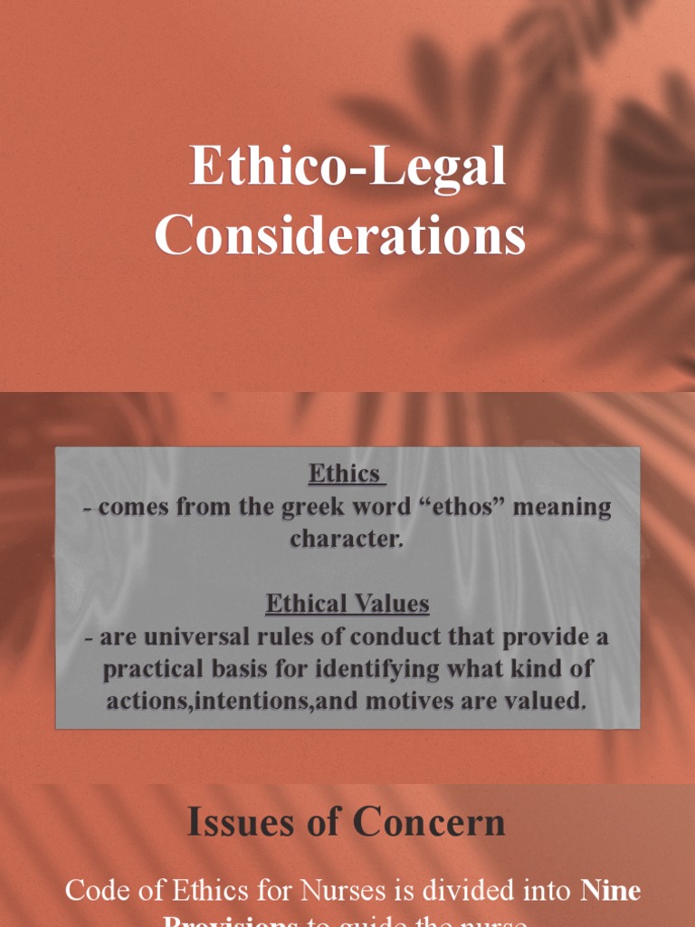Nursing Ethico Legal Considerations Pdf Informed Consent Patient