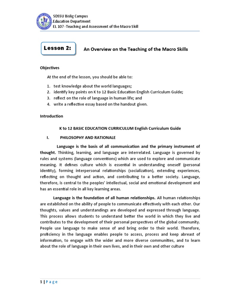 Lesson 2 Abstraction | PDF | Curriculum | Learning