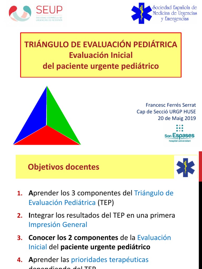 Triángulo de Evaluación Pediátrica en Urgencias | PDF | Choque ...