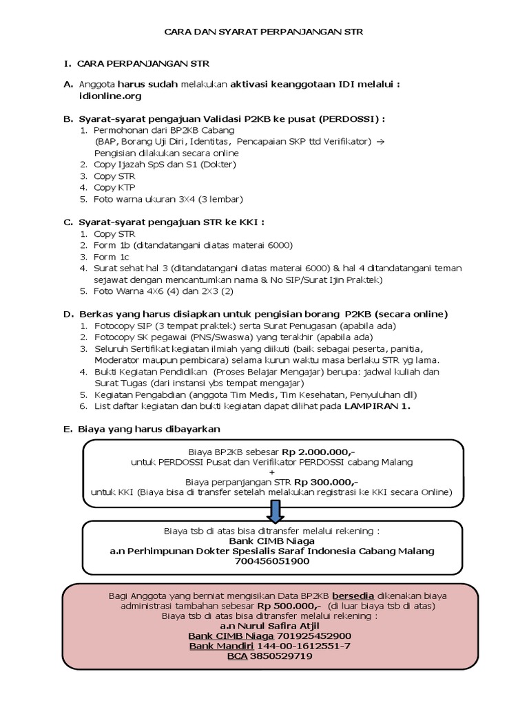 Panduan Perpanjangan STR Dokter | PDF