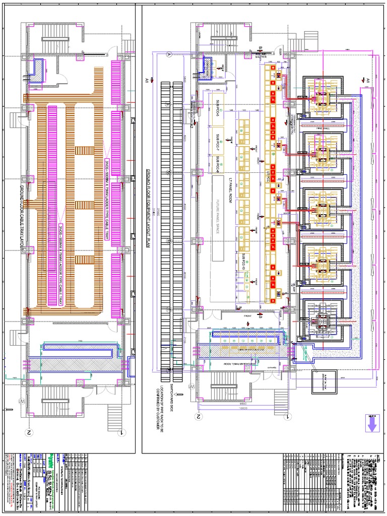 Electrtical Building Cable Tray Layout - R5 Sh1 & 2 | PDF