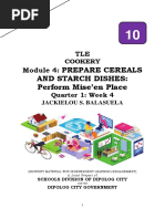 Cookery Grade 10 - Quarter I - Module 1 | PDF | Egg As Food | Egg White