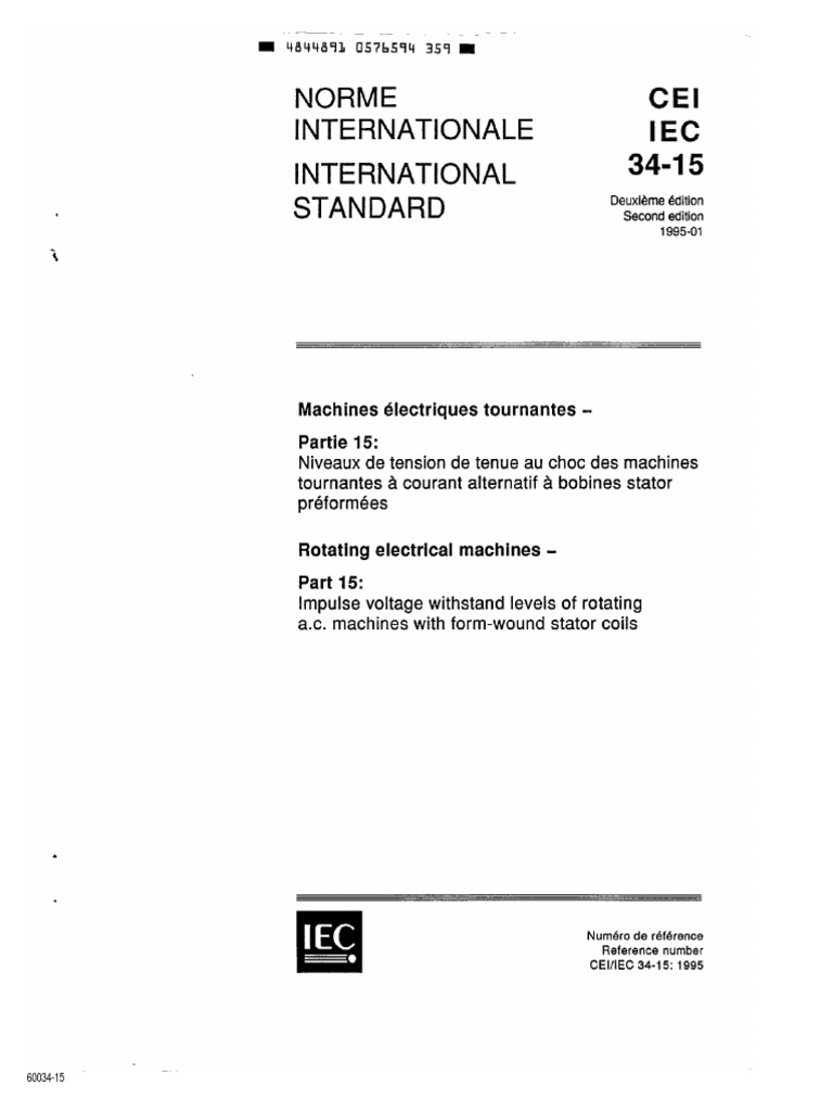 Iec 60034-15 | PDF