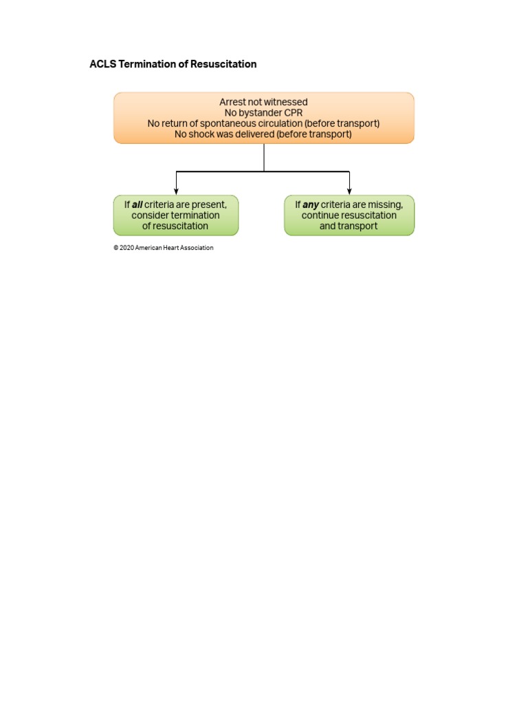 AlgorithmACLS Termination of Resusc 200612 | PDF