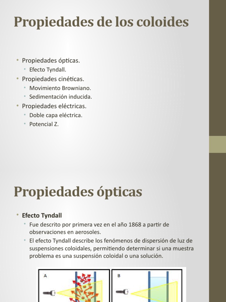 Propiedades de Los Coloides | PDF