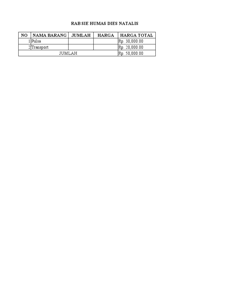 RAB Sie Humas Dies Natalis | PDF