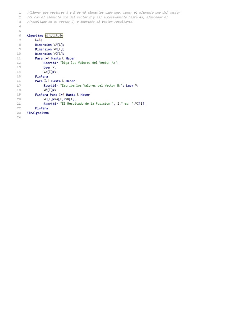 Arreglos - Pseint 2 | PDF