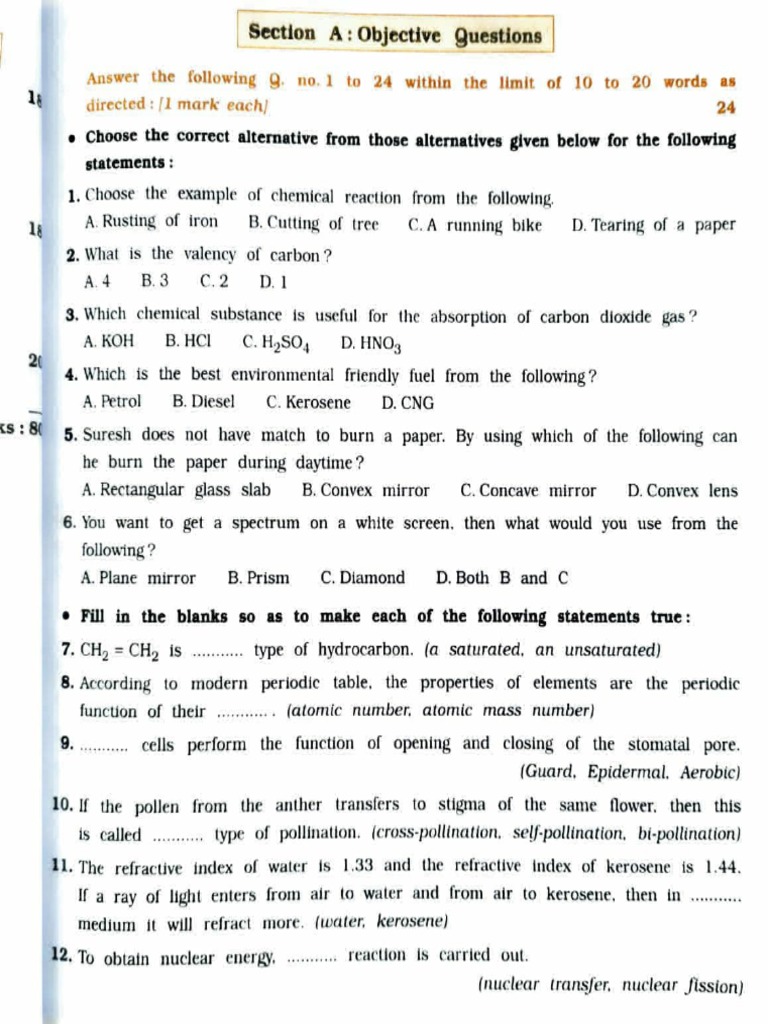 Science Practice Paper 2021 | PDF | Electrical Resistance And ...