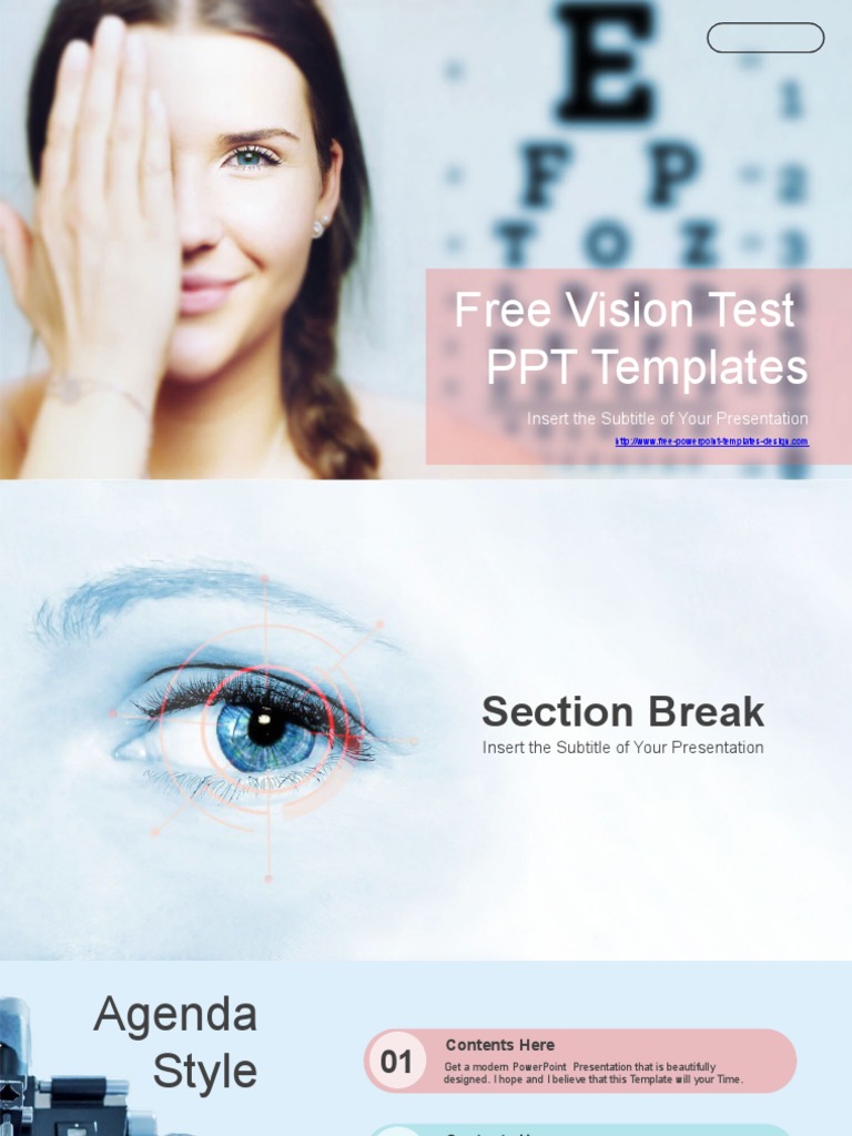 Ophthalmology Vision Test PowerPoint Templates | PDF | Page Layout ...