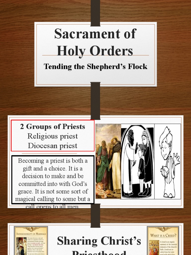 Understanding the Sacrament of Holy Orders | PDF | Priest | Eucharist