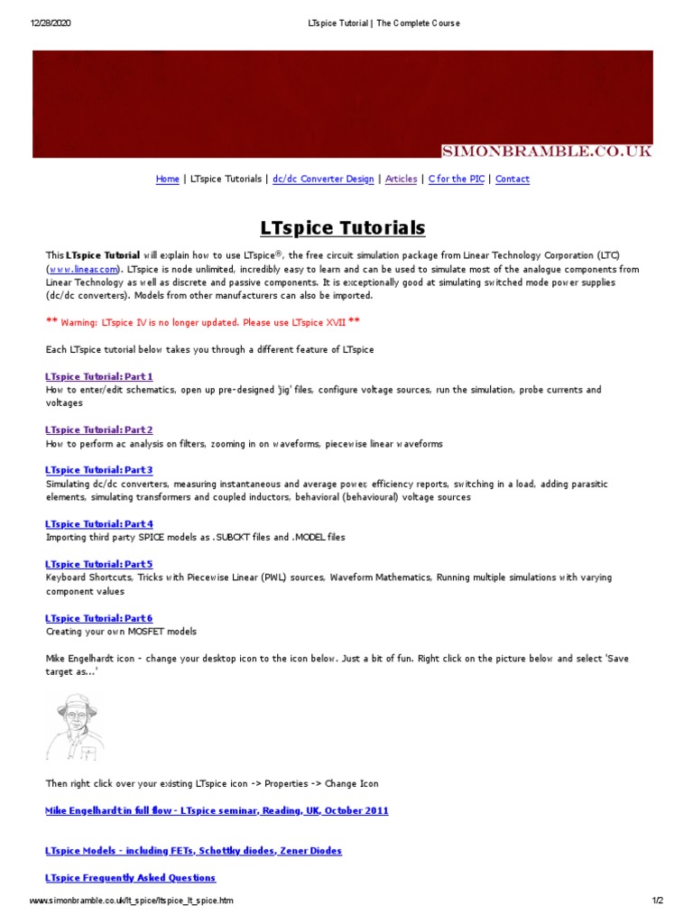 LTspice Tutorial - The Complete Course | PDF | Electrical Engineering ...