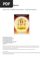 Detailed Yajurveda Sandhyavandanam Guide | PDF