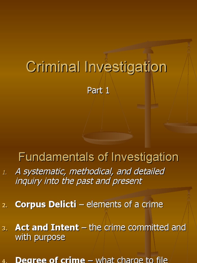 Part 1 | PDF | Witness | Crime Scene