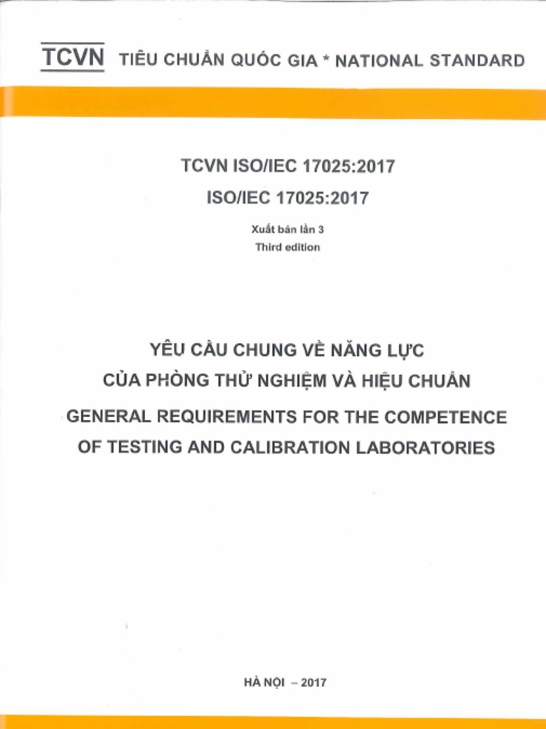 TCVN Iso-Iec 17025-2017 | PDF