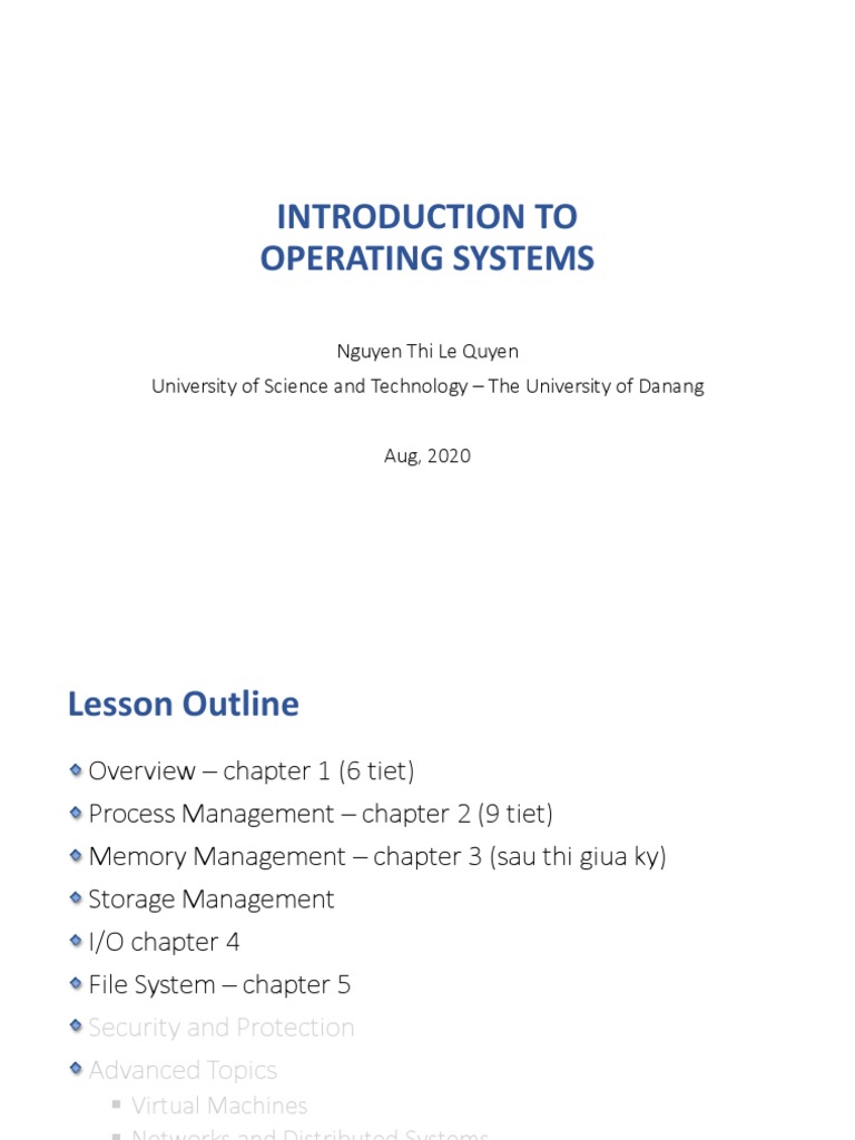 1 - Introduction | PDF | Operating System | Computer Data Storage
