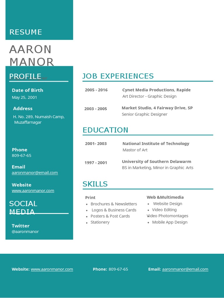 Graphic Designer Resume | PDF