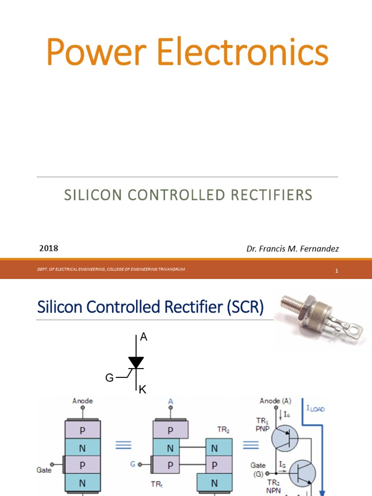 Power Electronics: Silicon Controlled Rectifiers | PDF | Physical Quantities | Manufactured Goods