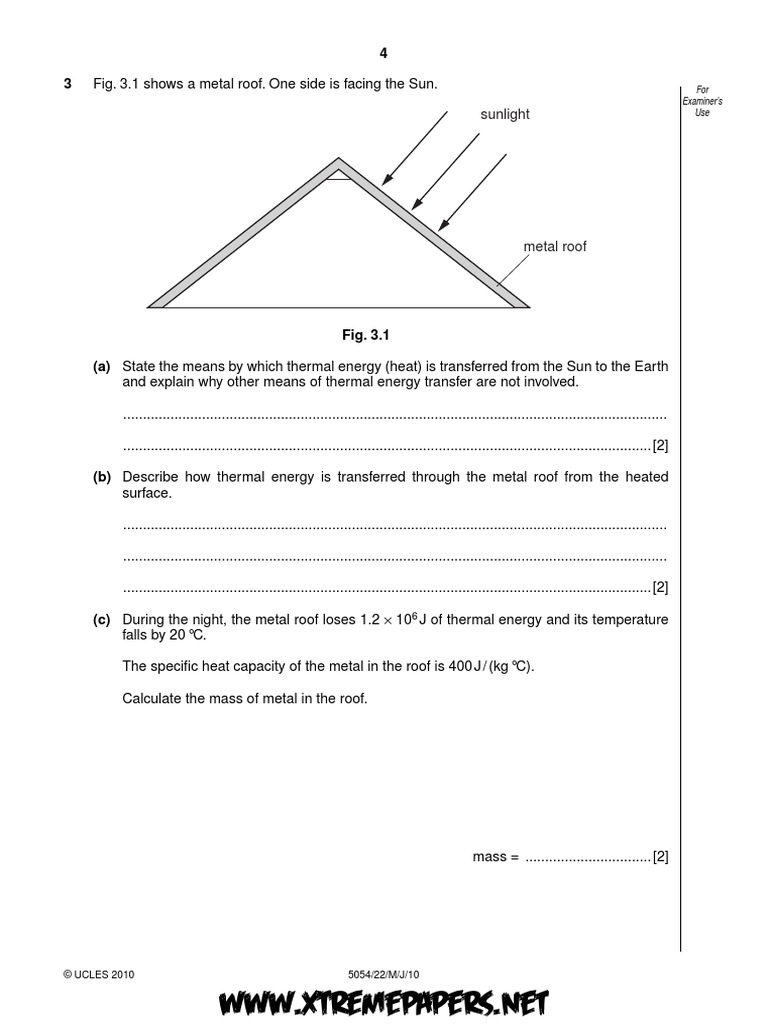 Thermal Energy Transfer in Metal Roofs | PDF