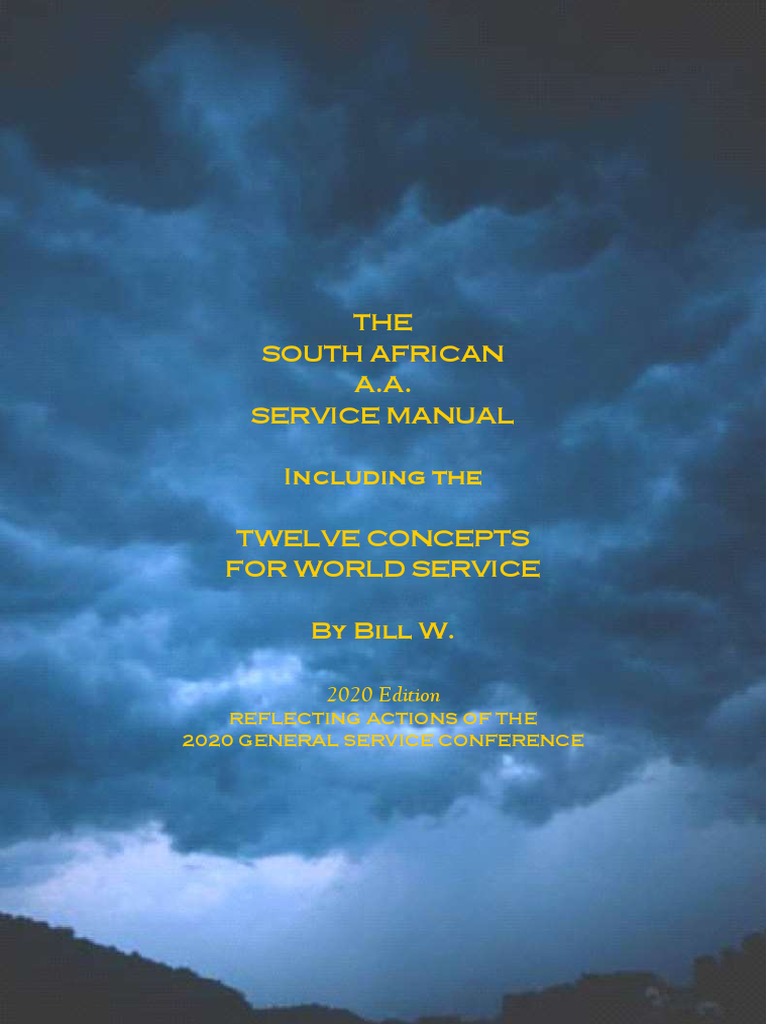 AASA Service Manual 2020 Edition | PDF | Alcoholics Anonymous | Voting