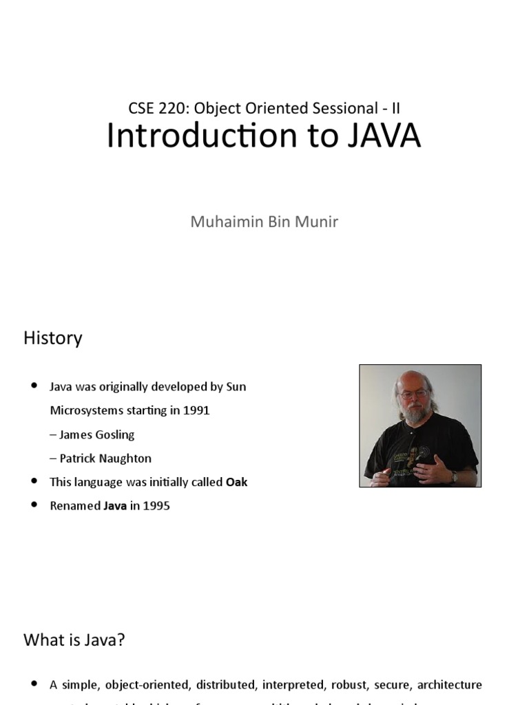 CSE 220 - Intro To Java | PDF | Java (Programming Language) | Java Virtual Machine