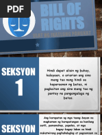 Bill of Rights Tagalog | PDF