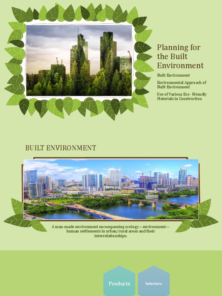 Planning For The Built Environment | PDF | Natural Environment | Ecology